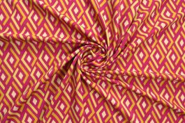 Ex Hobbs Deadstock Designer Luxury Stretch Jersey Geometric Diamond ...